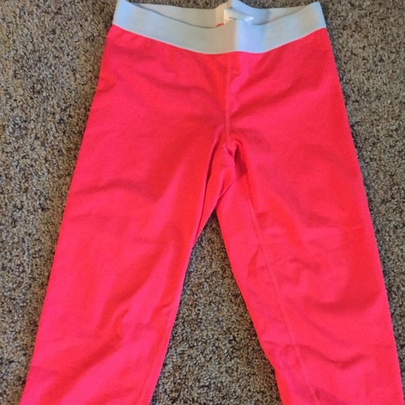 Nike | Pants & Jumpsuits | Nike Pro Combat Dri Fit Neon Tights Capris ...